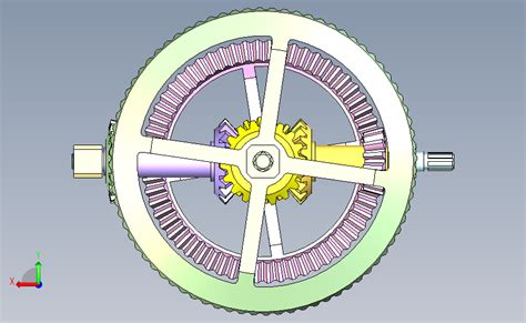 100163锥齿轮差速器机构3d模型图纸 Inventor设计inventor模型图纸下载 懒石网