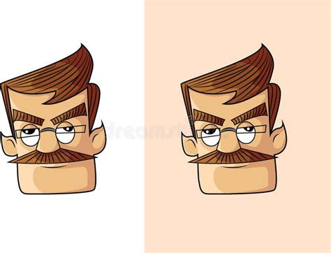 Oncle Fâché Cartoon Face Illustration Stock Illustration Du Numéro