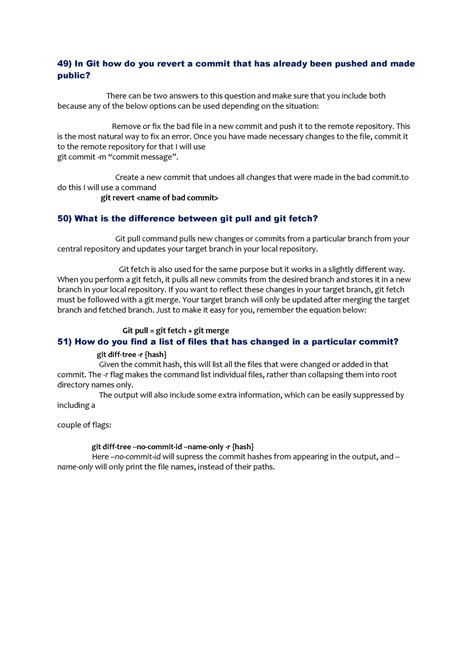 Git Github Practice 1 In Git How Do You Revert A Commit That Has Already Been Pushed And Made