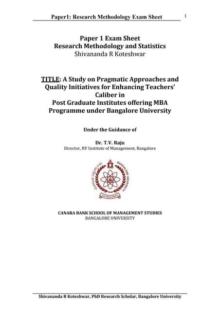 Research Methodology Lecture For Master And Phd Students Ppsx