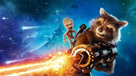 Groot And Rocket Wallpapers Wallpaper Cave