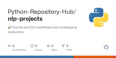 Github Python Repository Hubnlp Projects 🪐 End To End Nlp Workflows