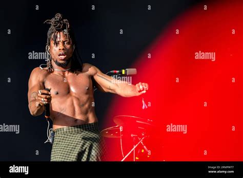 Nigerian Artist Obongjayar Real Name Steven Umoh Play The Mountain Stage At Green Man Festival