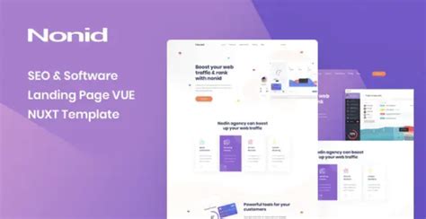 Nonid Vue Nuxt Seo And Software Landing Page Template Nullsto