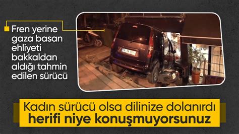 İstanbul da hafif ticari araç restorana girdi