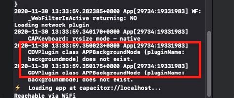 CDVPlugin Class APPBackgroundMode PluginName Backgroundmode Does Not Exist Issue