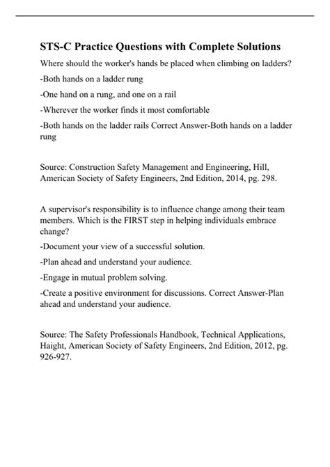 Sts C Practice Questions With Complete Solutions Stsc Stuvia Us
