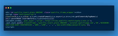 From A JavaScript Tag Qualifio For Developers