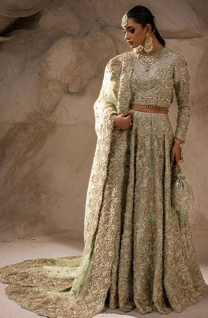 Bridal Lehenga Choli Dupatta Pakistani Wedding Dress Nameera By Farooq