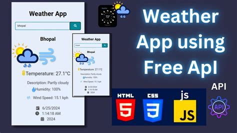 Create A Weather App Using Api Html Css And Js Step By Step Tutorial