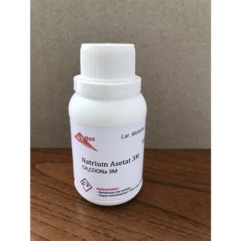 Jual Natrium Asetat 3 M 100ml Arkitos Chemical Shopee Indonesia