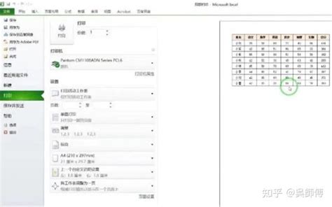 excel如何快速实现局部数据打印 知乎