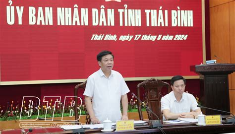 UBND tỉnh họp nghe báo cáo một số nội dung quan trọng Báo Thái Bình