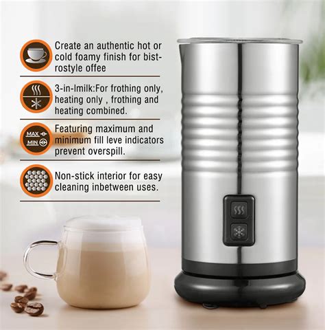 Hibrew Milk Frother Foamer Coldhot Latte Cappuccino Chocolate Fully