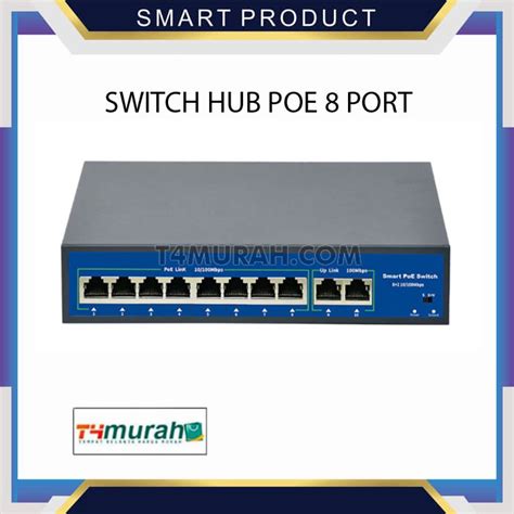 Smart Switch Hub Poe Switch Port Port Poe Aktif Port Uplink Support Ieee Af