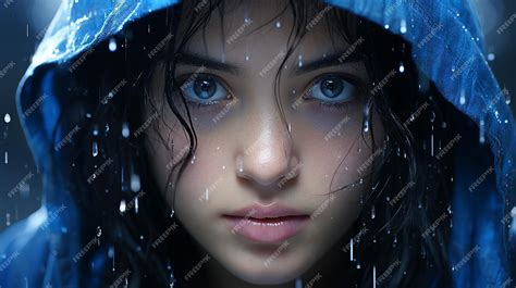 Premium Ai Image Girl In Rain High Definition Photography Creative