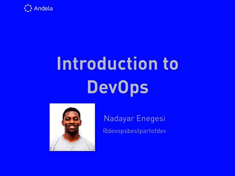 introduction to devops speaker deck