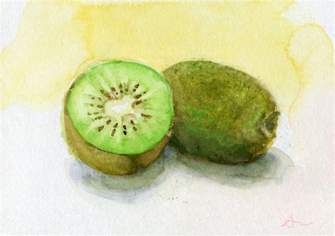 Safebooru Amima Amita Artist Name Food Fruit Highres Kiwi Fruit