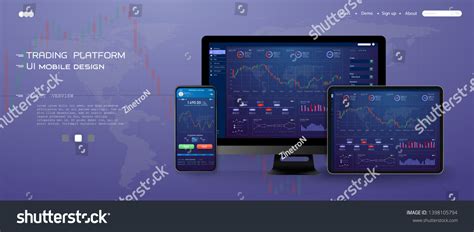 Vektor Stok Ui Perdagangan Desain Yang Bagus Untuk Tanpa Royalti Shutterstock