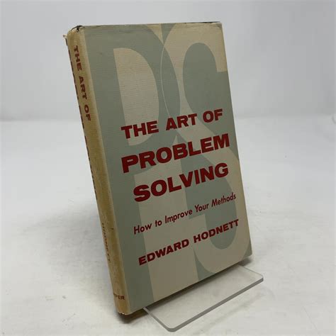 The Art Of Problem Solving By Edward Hodnett Very Good Hardcover 1955