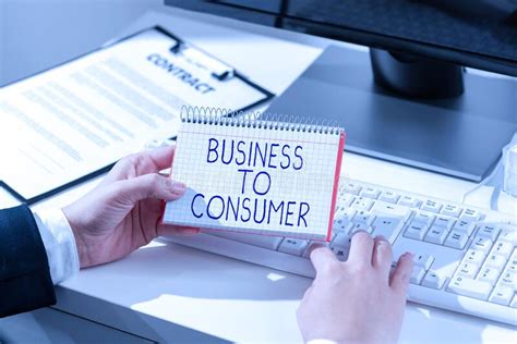Handwriting Text Business To Consumer Business Concept Direct Transaction Between A Company And