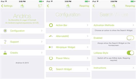 Andrios An Android Inspired Experience For Ios