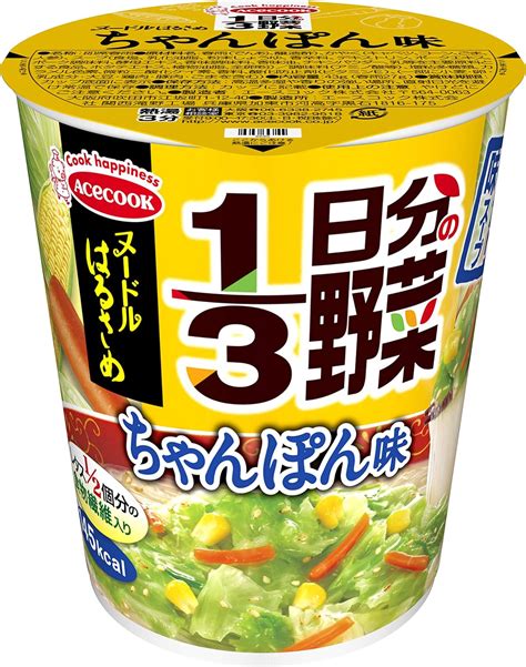 Amazon エースコック ヌードルはるさめ 13日分の野菜 ちゃんぽん味 43g×6個 エースコック スープ 通販