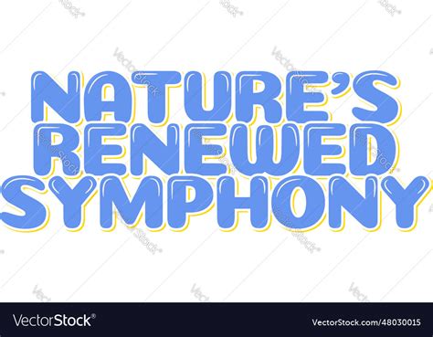 Symphony Of Autumn Lettering Design Royalty Free Vector