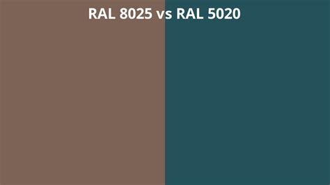 Ral 8025 Vs 5020 Ral Colour Chart Uk