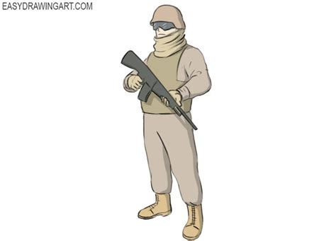 How To Draw A Soldier Soldier Drawing Soldier Learn To Draw