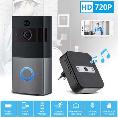 Kerui Wifi Video Doorbell 720p Security Camera Door Phone Two Way Audio