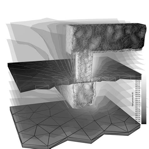 Three Dimensional Interconnect Electromigration Simulation Domain With