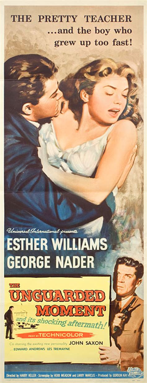 The Unguarded Moment Original 1956 Us Insert Movie Poster