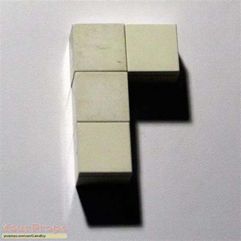 Tetris Video Game L Shaped Tetris Block White Replica Prod Material