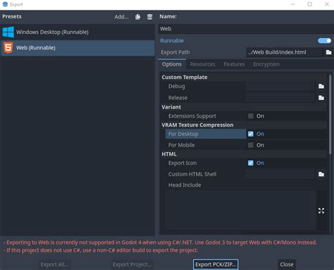 Please Help I Cant Export My Project We Did Not Use Any C Scripts