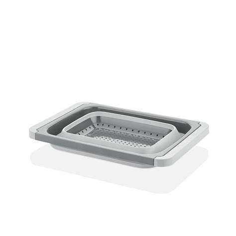 Rectangular Collapsible Strainer Grey