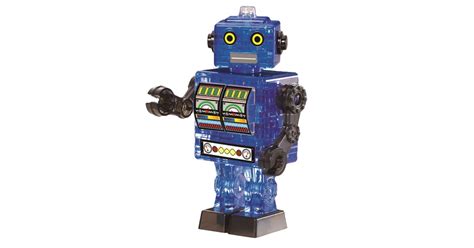 Crystal Puzzle Robot Blue