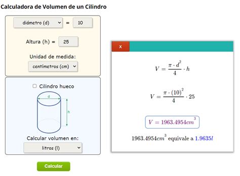 Formula En Excel Para Calcular El Volumen De Un Cilindro Horizontal Catalog Library