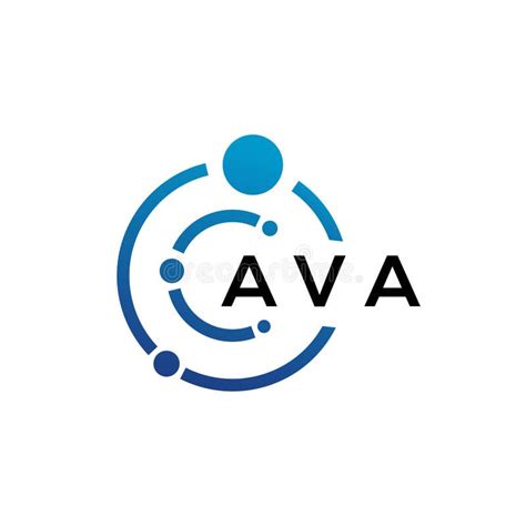 Ava Letter Logo Design On Black Background Ava Creative Initials