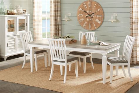 Hilton Head 5 Pc White Colorswhite Dining Room Set With Dining Table