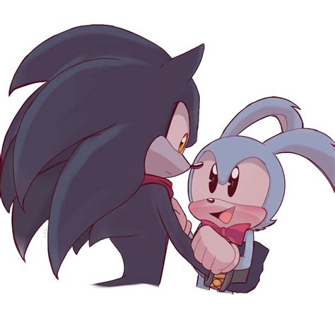 16218 Safe Artist Sonicnewunivers Feels The Rabbit Hedgehog Rabbit 2023 Blushing Cute
