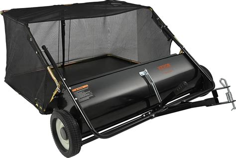 Brandclub Vevor Tow Lawn Sweeper 44 Pull Behind Lawn Sweeper 25 Cu