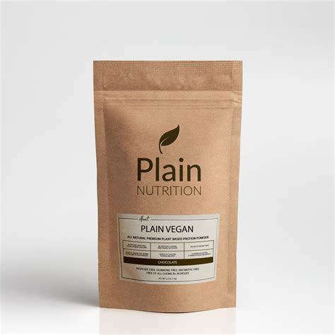 Chocolate Vegan Protein Powder Blend Plain Nutrition Canada