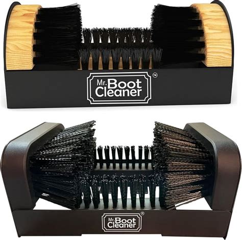 Mr Boot Cleaner Wood And Plastic Boot Brush Combo For