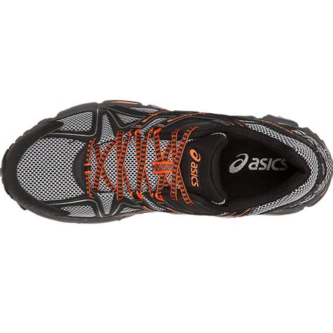 Купить кроссовки Asics Gel Kahana 8 Black Hot Orange Carbon с доставкой