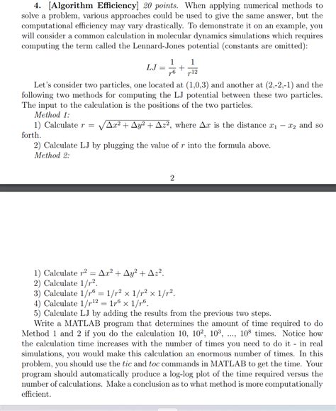Solved Algorithm Efficiency Points When Applying Chegg