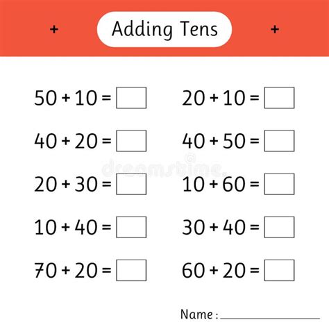 Count Tens Stock Illustrations 50 Count Tens Stock Illustrations