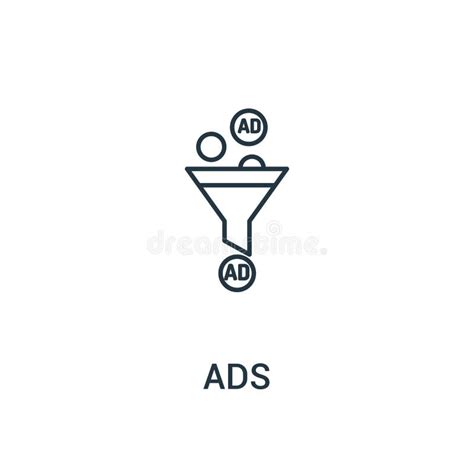 Ads Icon Vector From Ads Collection Thin Line Ads Outline Icon Vector Illustration Linear