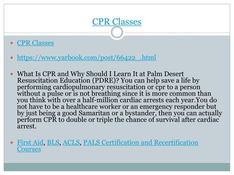 Ppt Cpr Classes Powerpoint Presentation Free Download Id11976441