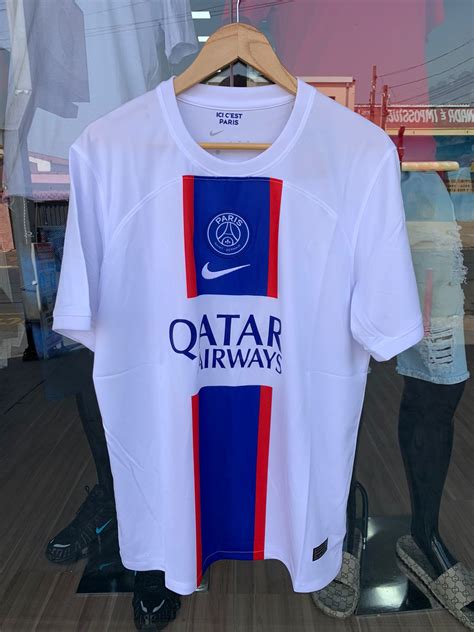 Camisa Paris Saint Germain II 22 23 Torcedor Nike Masculina Branca